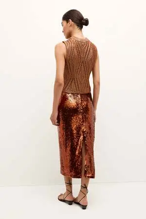 MARIE OLIVER Wray Pencil Skirt - Cinnamon