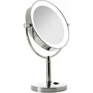 ZADRO Laguna Lighted Makeup Mirror With 10x/1x Magnifications - Chrome