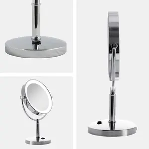 ZADRO Laguna Lighted Makeup Mirror With 10x/1x Magnifications - Chrome