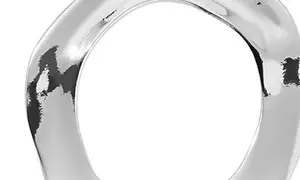 Ettika Open Circle Statement Necklace - Silver