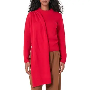 Endless Rose Scarf Detail Crewneck Sweater