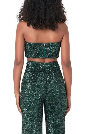 Endless Rose Sequin Bandeau Top
