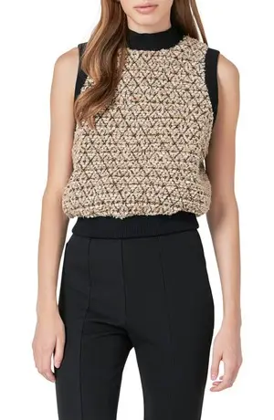 Endless Rose Sequined Tweed Vest