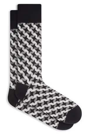 Bugatchi Optical Illusion Dress Socks