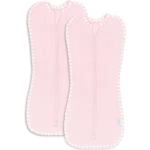 COMFY CUBS Easy Zipper Swaddle Blankets - Pink