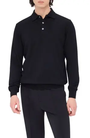 Bugatchi Merino Wool Polo Sweater