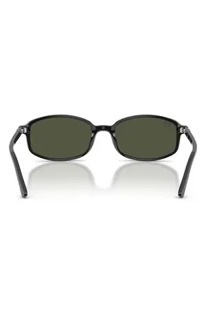 Ray-ban 56mm Square Frame Sunglasses - Black/green