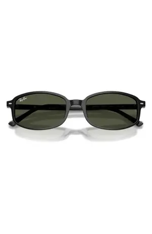 Ray-ban 56mm Square Frame Sunglasses - Black/green