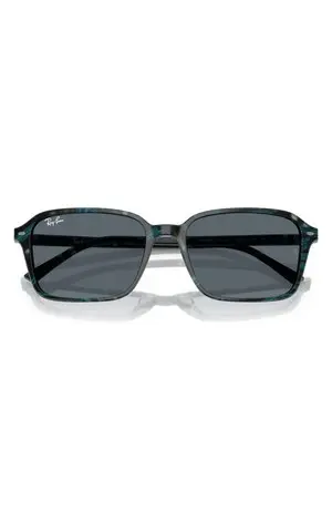 Ray-ban 56mm Square Frame Sunglasses - Blue