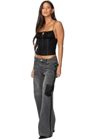 EDIKTED Trinitie Crop Corset Top