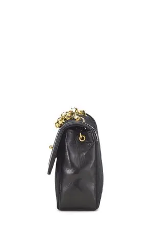 Chanel Quilted Satin Curved Flap Bag