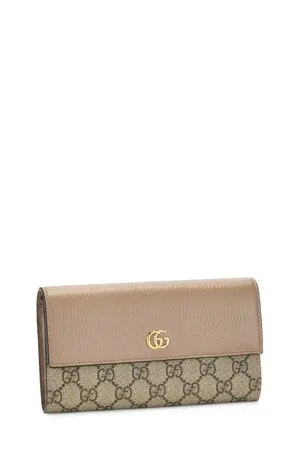 Gucci Gg Supreme Canvas Continental Wallet
