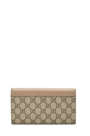 Gucci Gg Supreme Canvas Continental Wallet