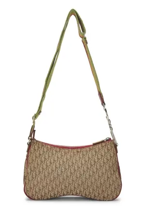 Dior Trotter Canvas Rasta Double Saddle Bag - Beige