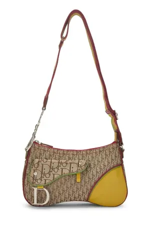 Dior Trotter Canvas Rasta Double Saddle Bag - Multi