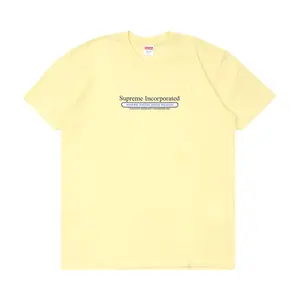 Supreme Inc. T-shirt 'pale - Yellow