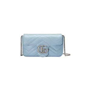 Gucci Gg Marmont Super Mini Bag - Blue