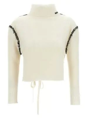 Marni Mending Detail Cardigan - White/black
