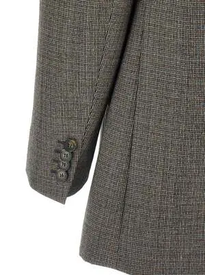 Stella McCartney Single Breasted Micro Houndstooth Blazer