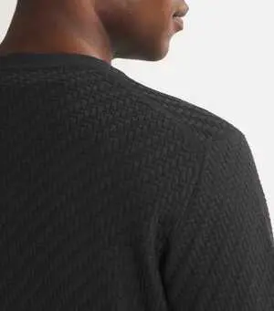 Brioni Cotton-silk-cashmere Trama Weave Crew Neck Sweater