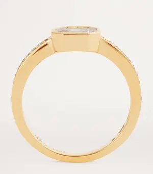 Shay 18kt Yellow And Diamond Illusion Ring