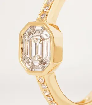 Shay 18kt Yellow And Diamond Illusion Ring