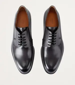 Zegna Leather Classic Flex Derby Shoes