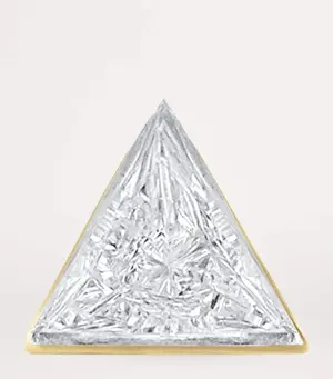 MARIA TASH Invisible-set Diamond Triangle Single Stud Earring - Gold