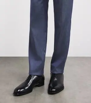 Brioni Calfskin Leather Oxford Shoes