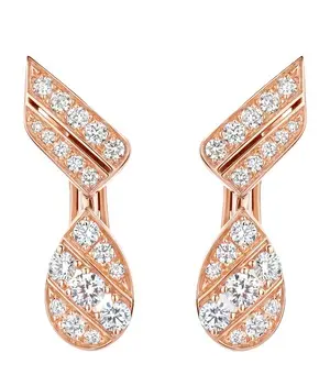 CHAUMET Joséphine Aigrette Earrings - Rose Gold