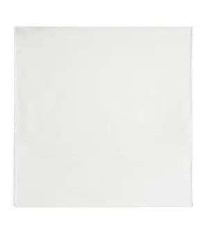 Brioni Cotton Pocket Square - White