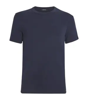 TOM FORD Stretch-cotton T-shirt - Blue