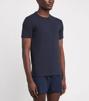 TOM FORD Stretch-cotton T-shirt - Blue