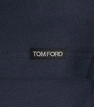 TOM FORD Stretch-cotton T-shirt - Blue