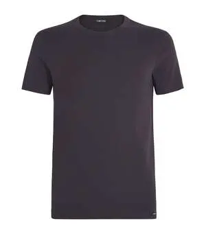TOM FORD Stretch-cotton T-shirt Brown
