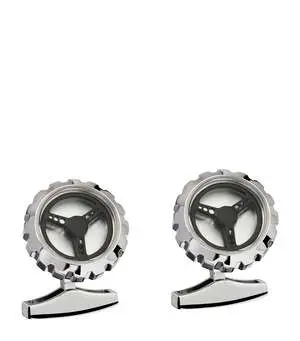 Chopard Racing Steering Wheel Cufflinks - Black