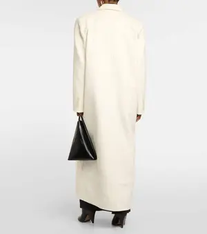 THE FRANKIE SHOP Gaia Oversized Wool-blend Coat - White