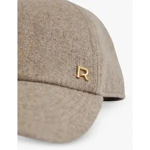 REISS Wool-blend Cap With Brand Plaque