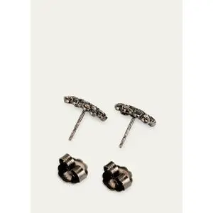 Paul Morelli Black Gold Confetti Mixed-diamond Stud Earrings