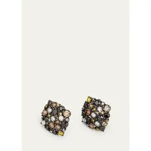 Paul Morelli Black Gold Confetti Mixed-diamond Stud Earrings