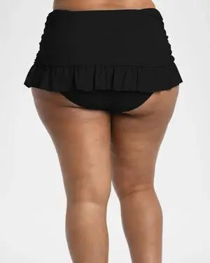 La Blanca Island Goddess Ruffle Swim Skirt