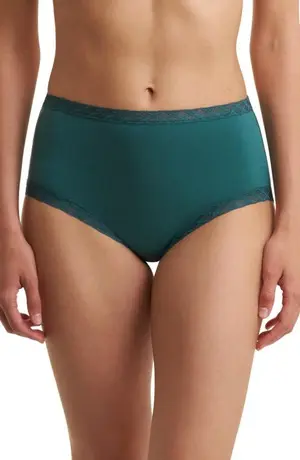 Natori Bliss Cotton Full Brief 3-pack - Luster/blue Flame/emerald Blue