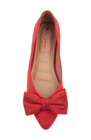 Me Too Alize Studded Bow Flat - Red