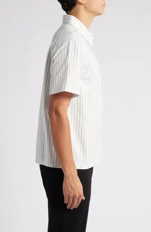SCHOTT Stripe Quarter Zip Shirt