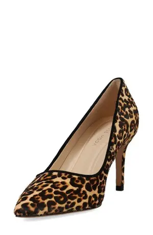 Pelle Moda Lizel 2 Pointed Toe Pump - Black/ Tan