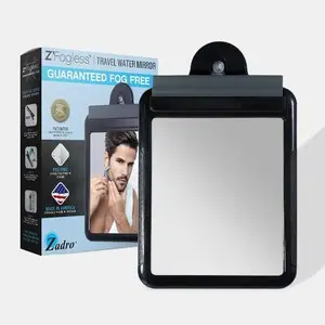 ZADRO Fogless Shower Mirror For Travel With Suction Cup & Squeegee