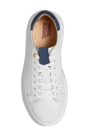 Samuel Hubbard Sunset Sneakers - White/ Blue Leather