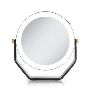 ZADRO Lighted Makeup Mirror With 5x/1x Magnifications - Black