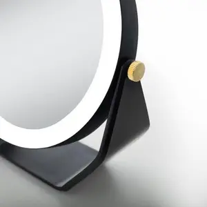 ZADRO Lighted Makeup Mirror With 5x/1x Magnifications - Black