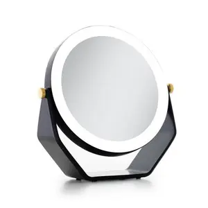 ZADRO Lighted Makeup Mirror With 5x/1x Magnifications - Black